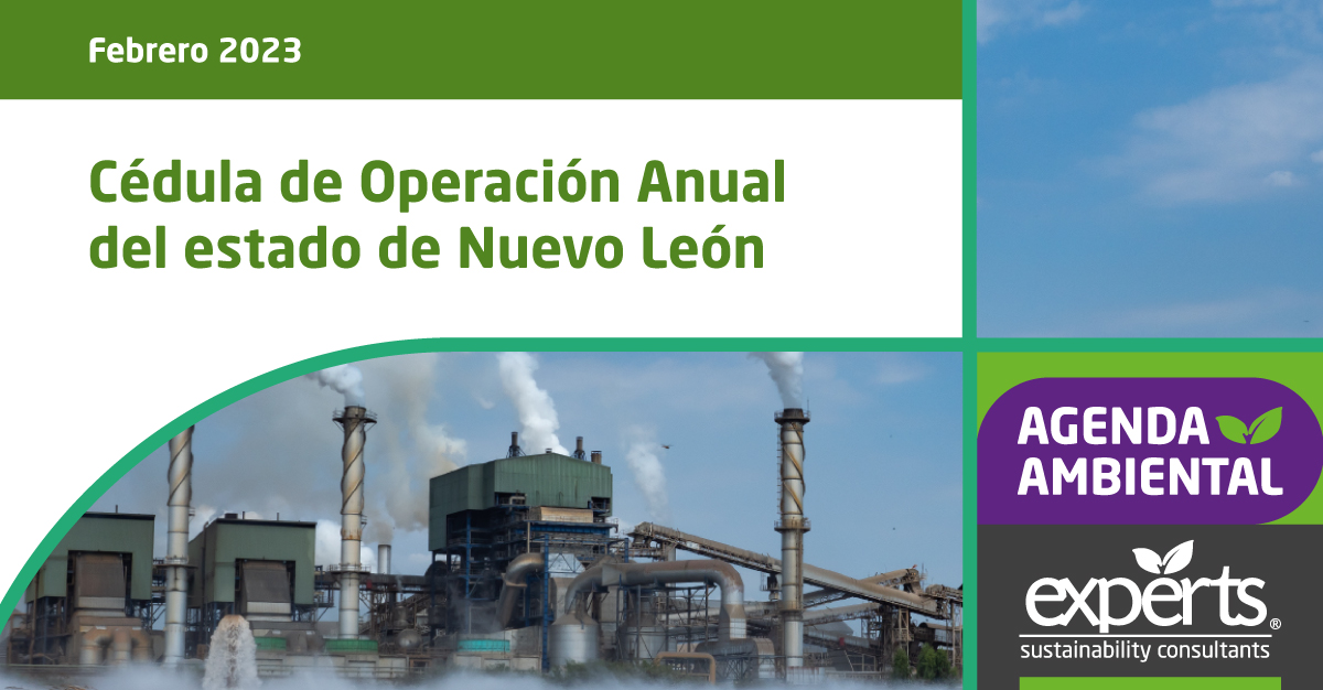 Cédula de operación anual del estado de Nuevo León | Agenda ambiental ...